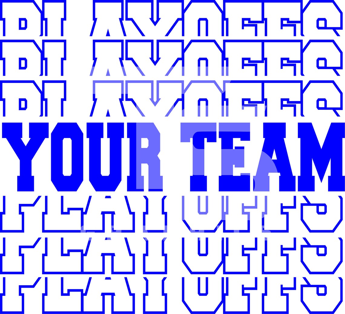 Custom Playoffs SVG Graphic - Etsy