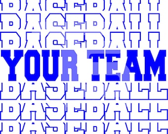 Custom Baseball Text Logo Svg, Custom Baseball Name, Baseball Shirt Png ...