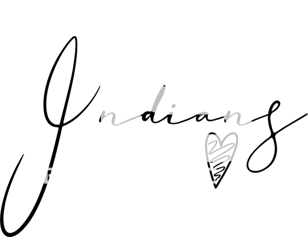 Indians 81 Script SVG Graphic - Etsy