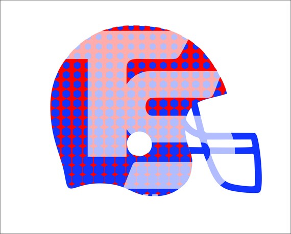 Halftone Football Helmet 1 SVG Graphic - Etsy