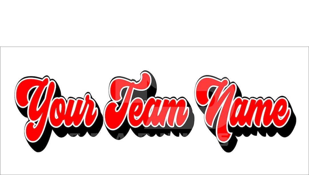 Custom Retro Script SVG Graphic - Etsy