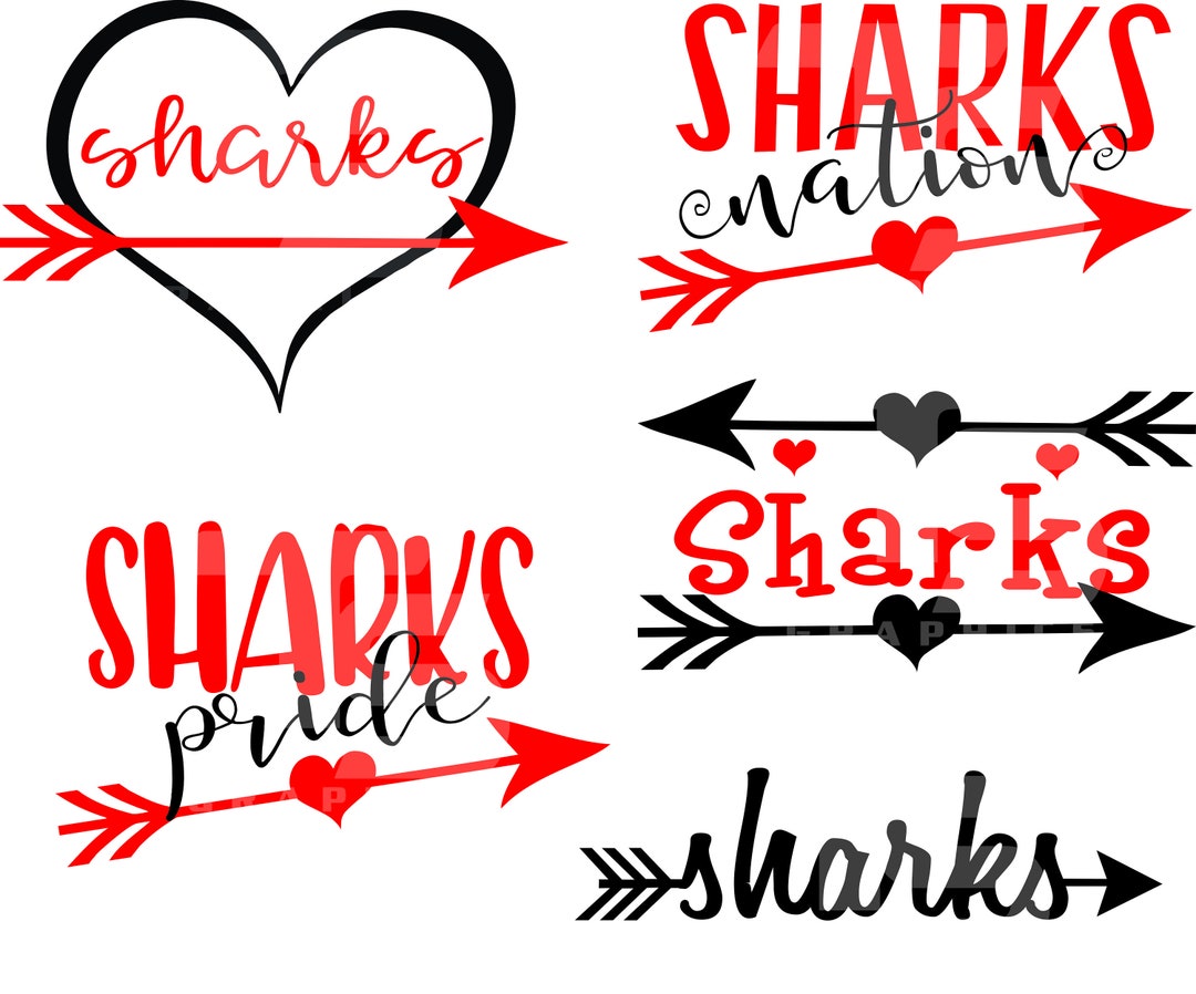 Sharks SVG Bundle 1 - Etsy