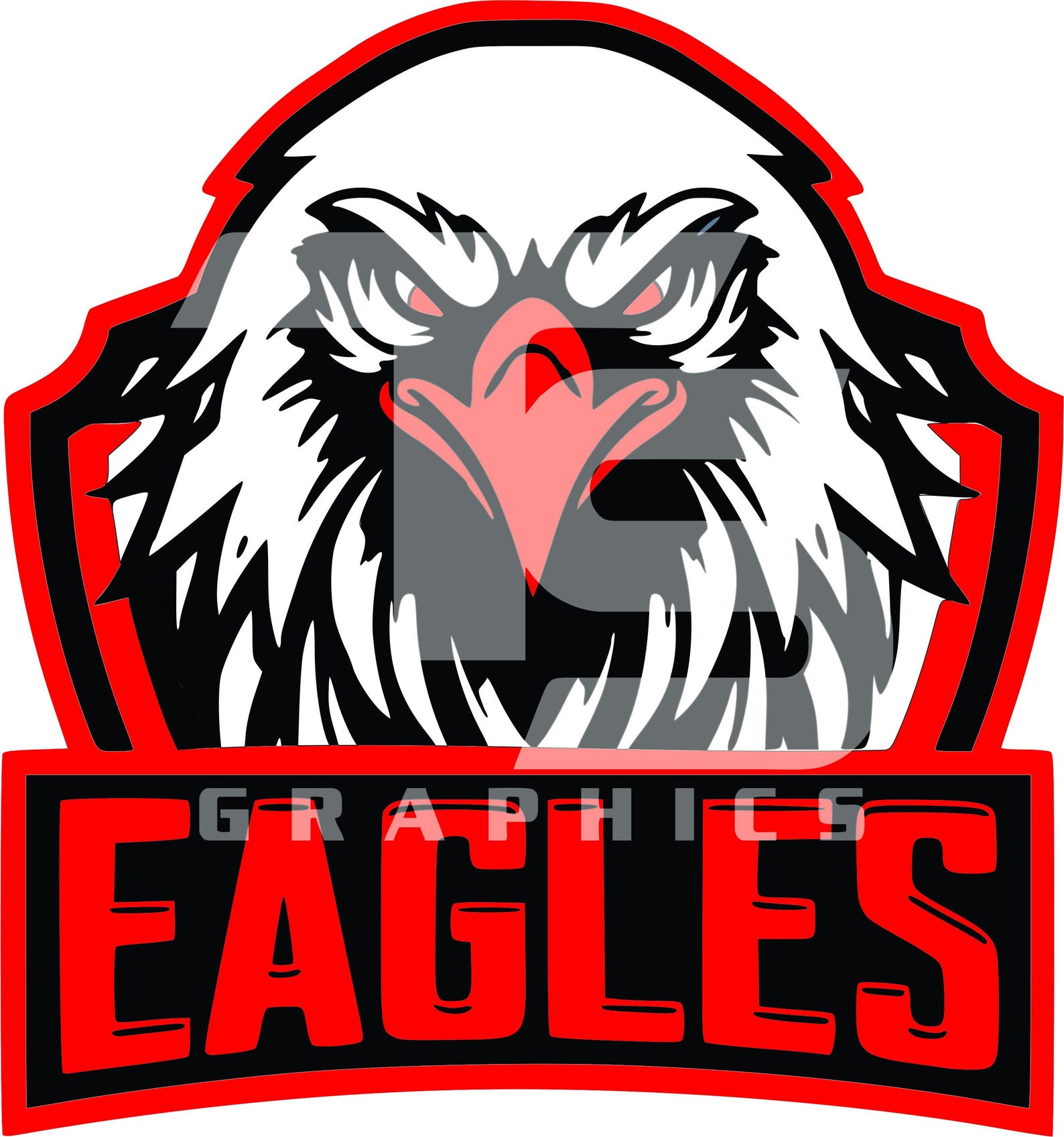 Eagles 96 Mascot Graphic SVG PNG Sublimation Pick Your Team Colors - Etsy