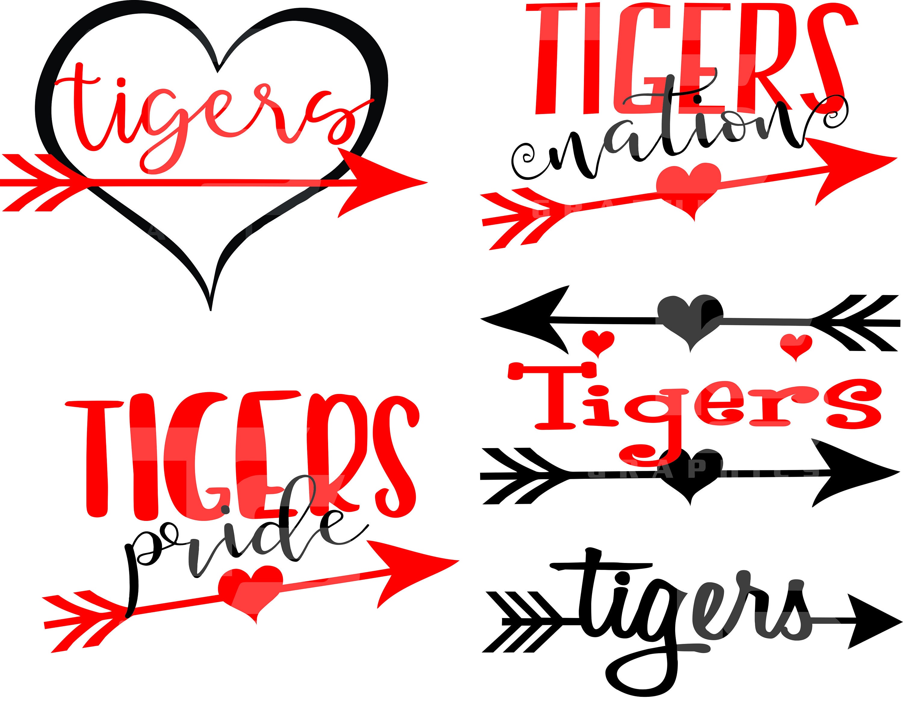 Tigers SVG Bundle 1 - Etsy