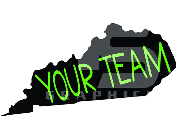 Custom Team Name Kentucky SVG Graphic - Etsy