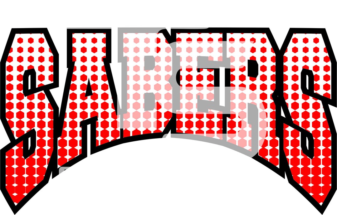 Sabers 75 Halftone SVG PNG Graphic - Etsy