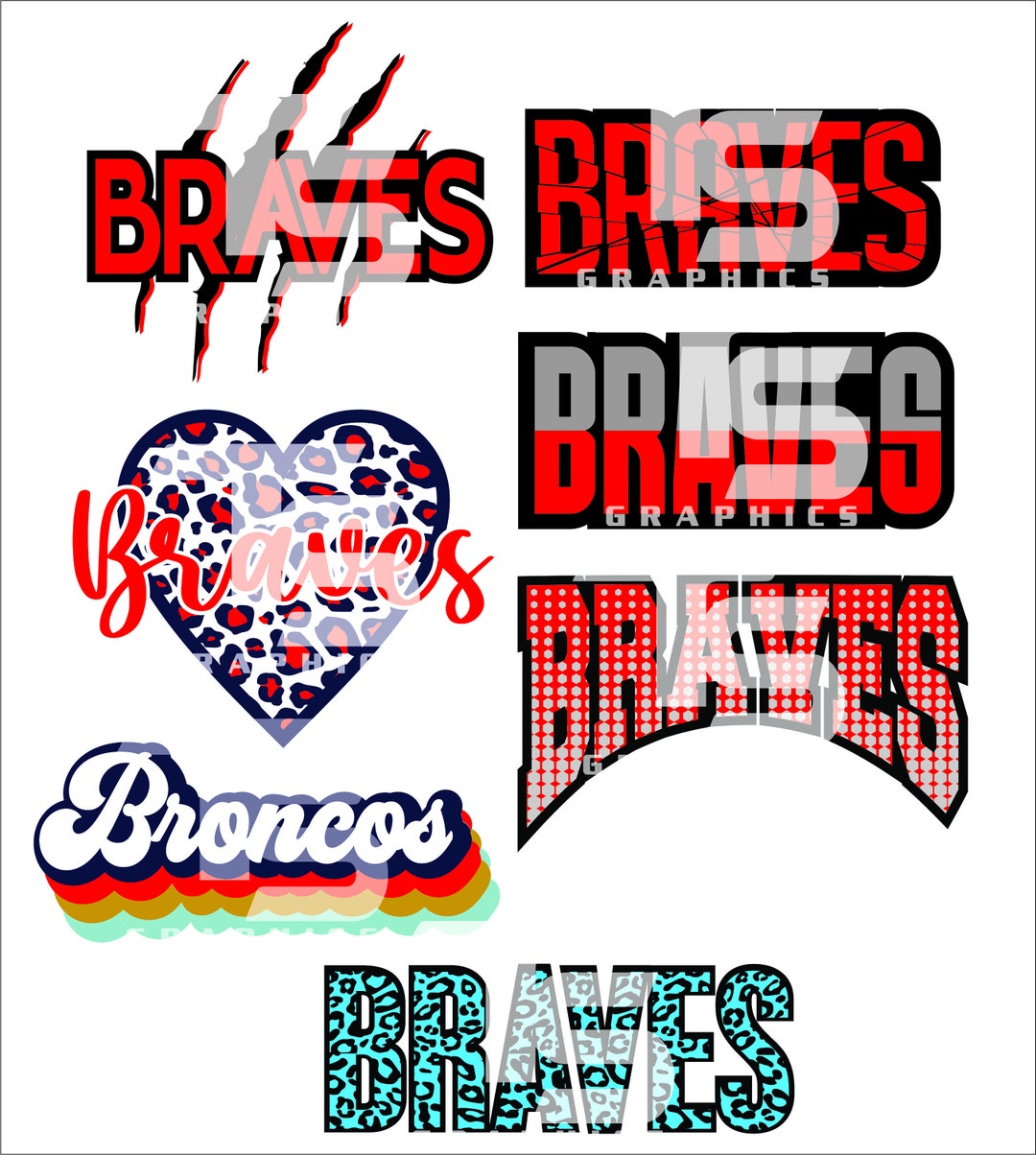 Braves Clipart Bundle 1 SVG Graphics - Etsy