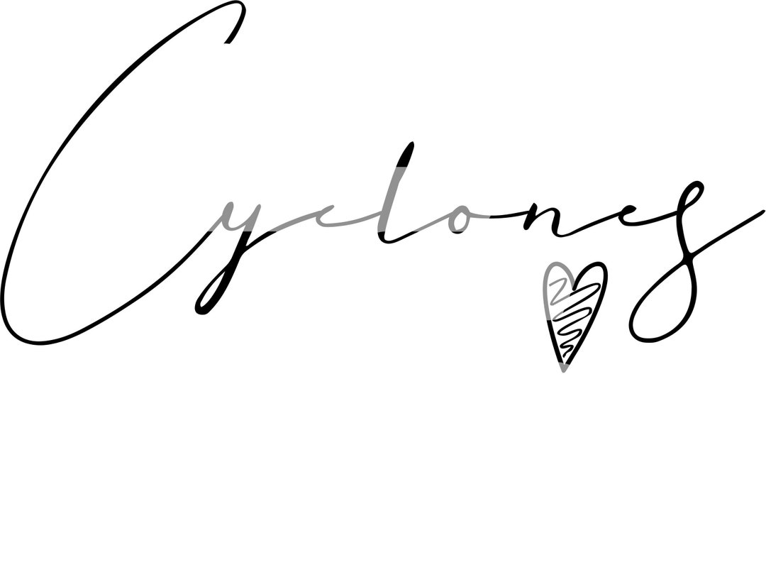 Cyclones 81 Script SVG Graphic - Etsy