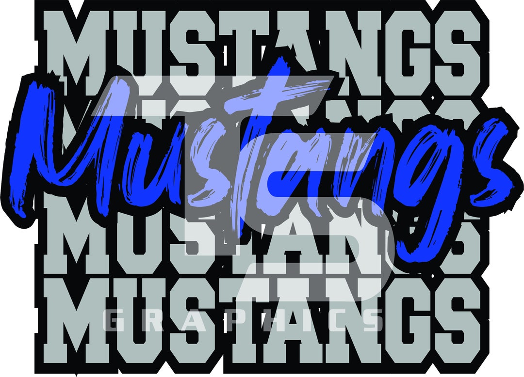Mustangs 82 SVG PNG Sublimation Graphic Pick Your Team Colors - Etsy
