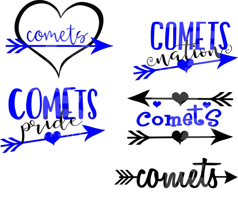 Comets SVG Bundle 1 - Etsy