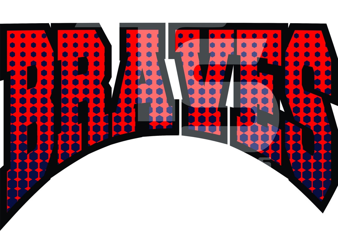 Braves 75 Halftone SVG PNG Sublimation Graphic Pick Your Team Colors - Etsy