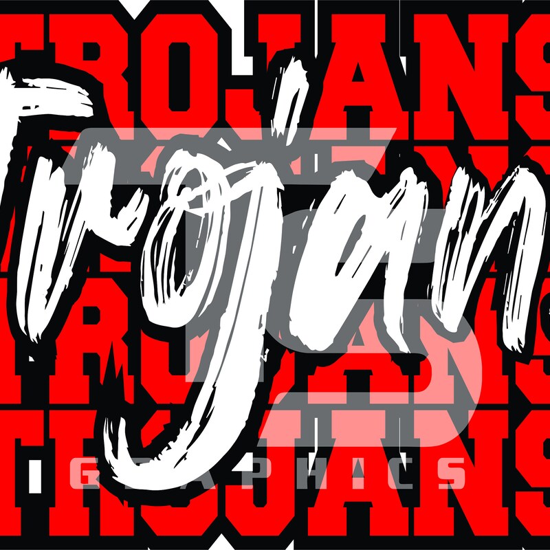 Trojans Football Svg - Etsy