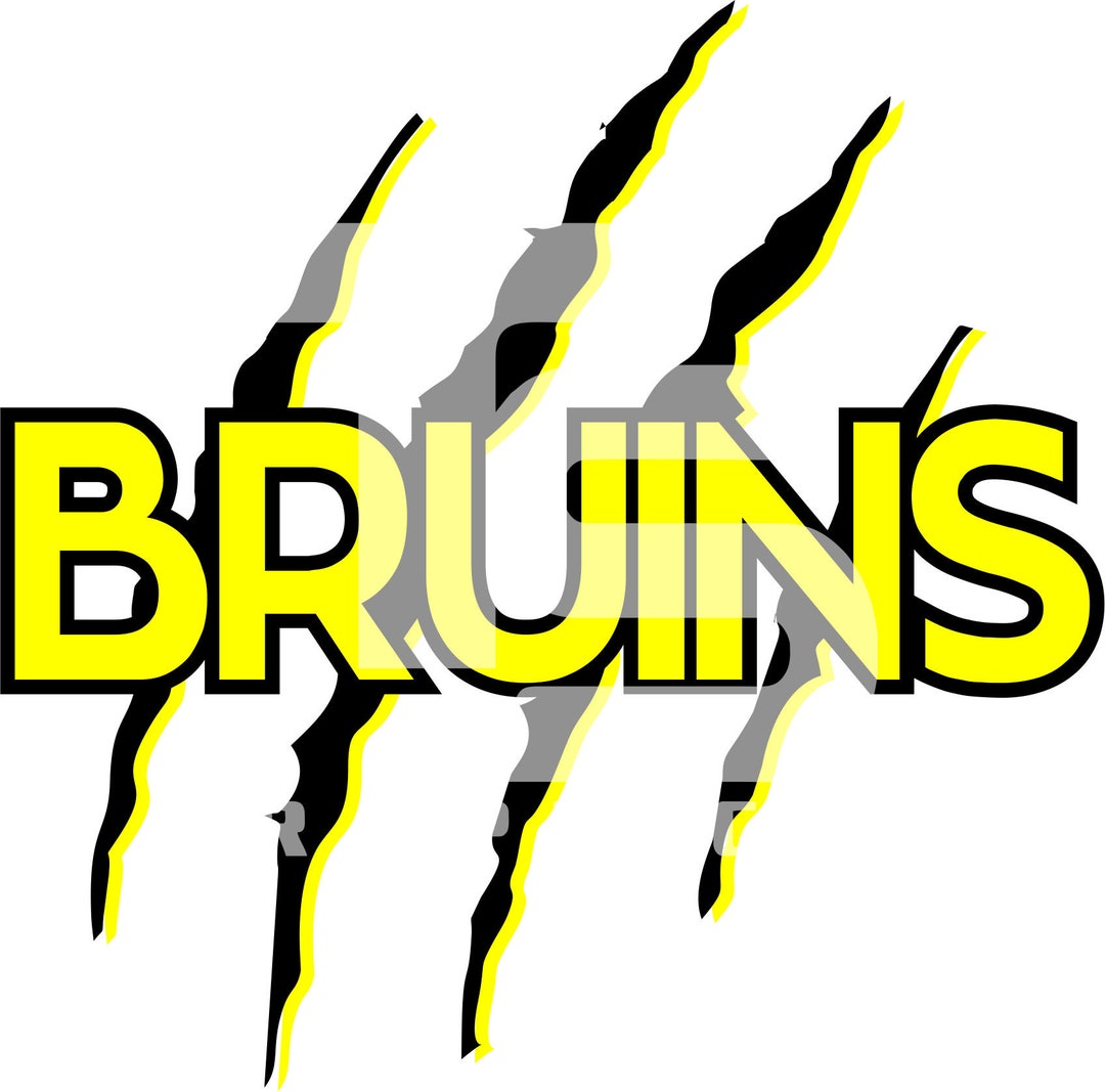 Bruins 20 Scratch Logo SVG PNG Sublimation Graphic Pick Your Team ...