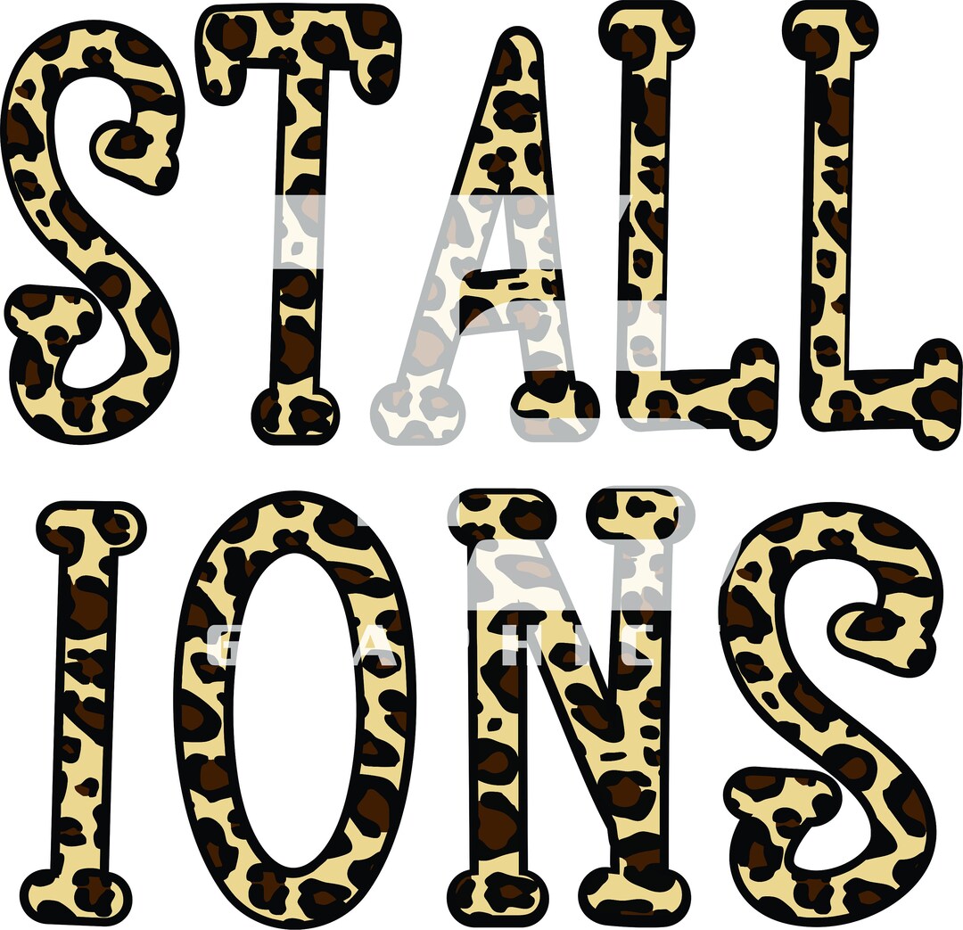 Stallions 87 Animal Print PNG Graphic for Sublimation, DTG, DTF - Etsy