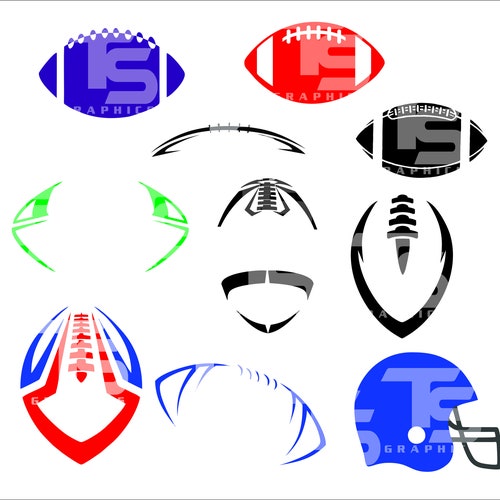 Football SVG Bundle 4 - Etsy