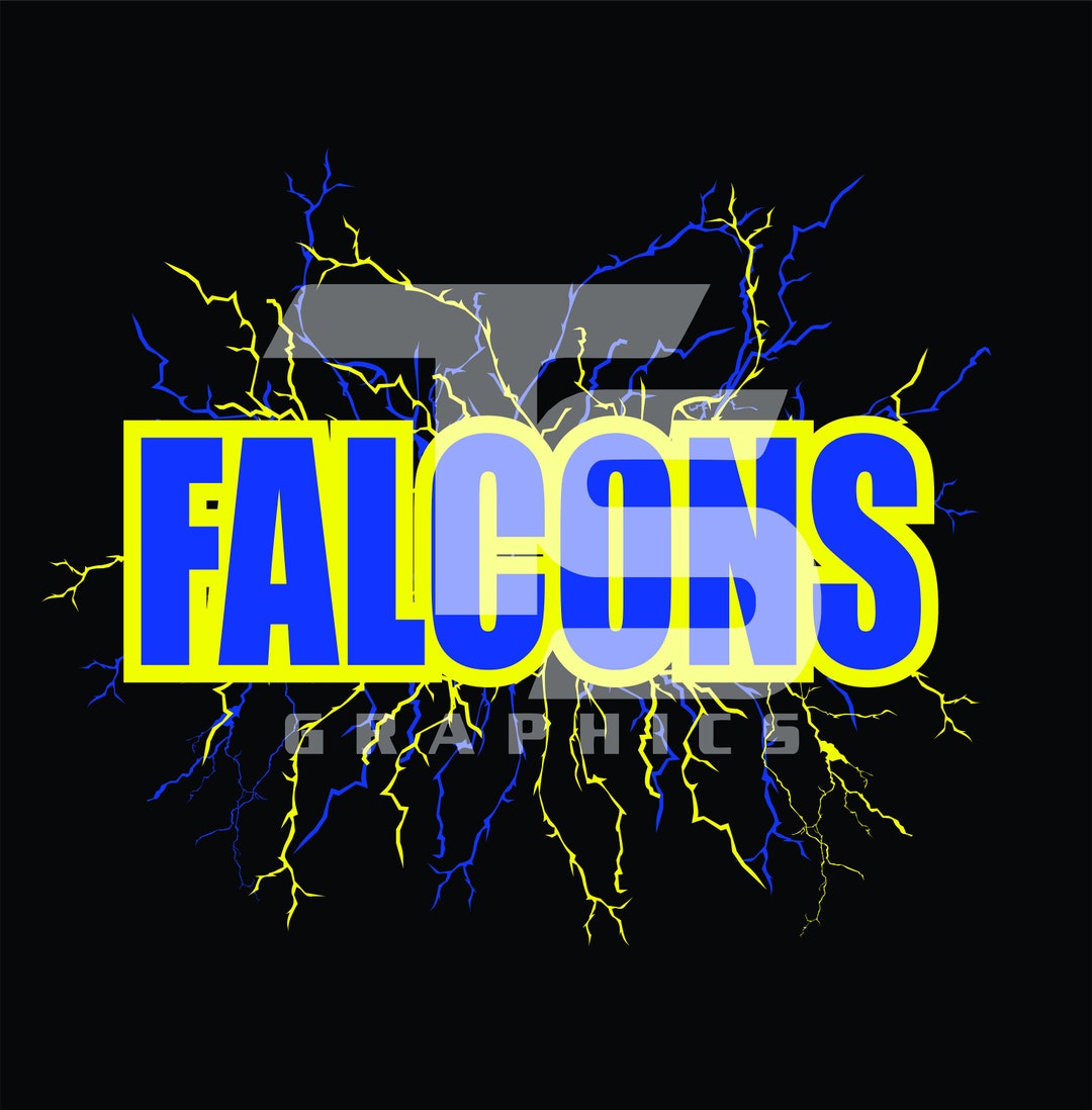 Falcons 85 SVG PNG Sublimation Lightning Graphic Pick Your Team Colors ...