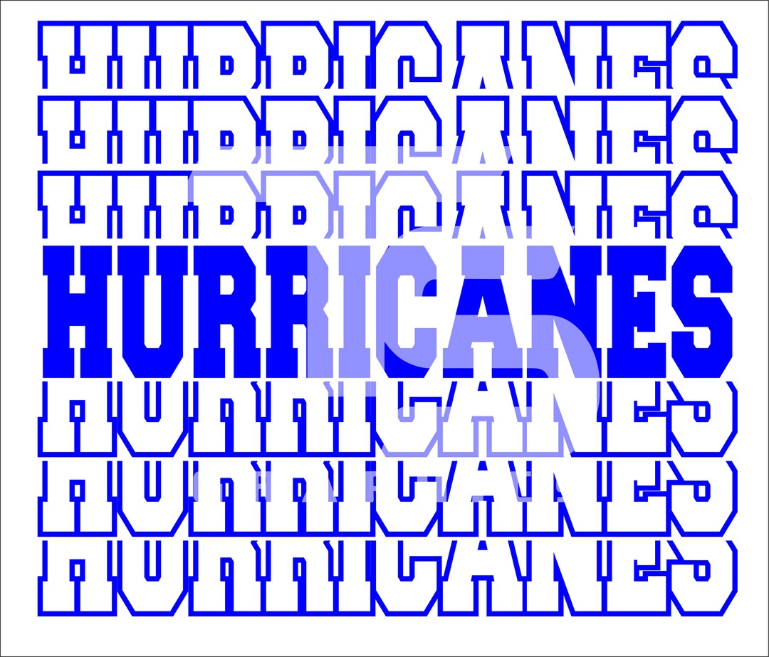 Hurricanes 5 Split Logo SVG Graphic - Etsy