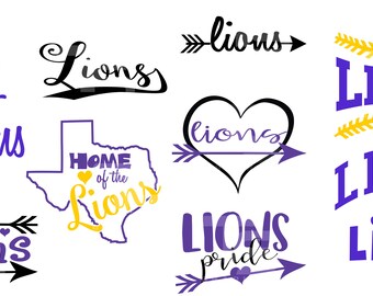 Lions SVG, 30 Lions Design, Lions Collection, Lion Bundle, Lion ...