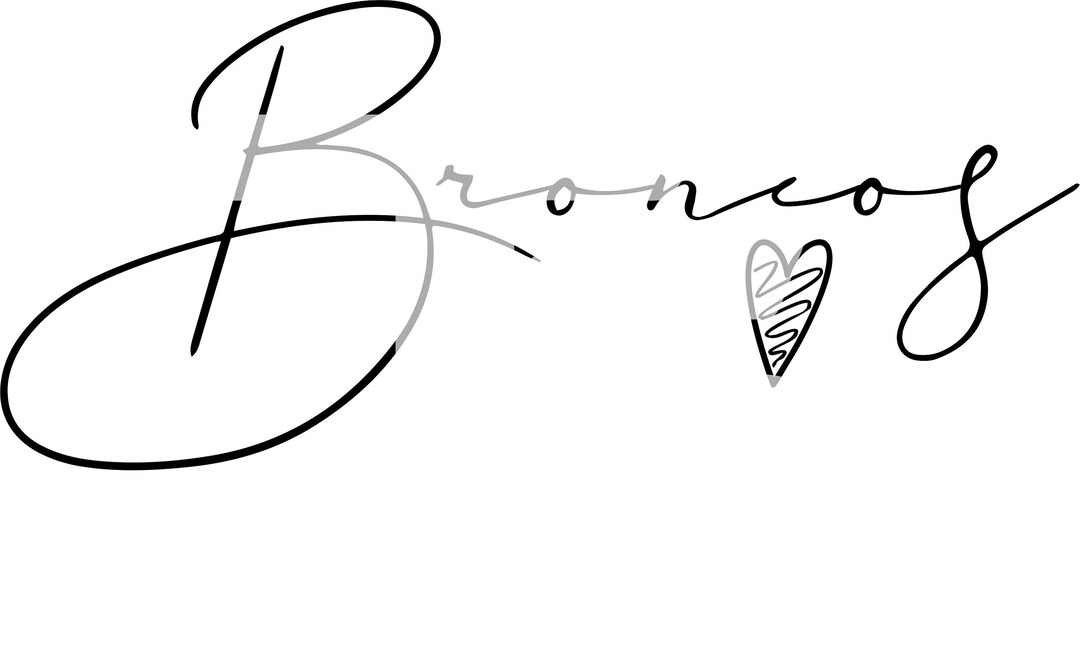 Broncos 81 Script SVG Graphic - Etsy