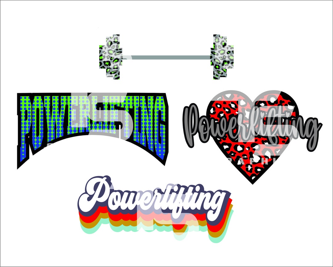 Powerlifting Clipart Bundle 1 SVG Graphics - Etsy
