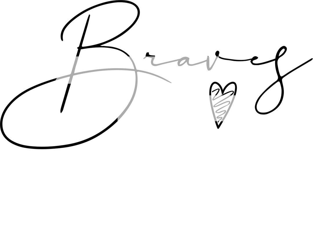 Braves 81 Script SVG Graphic - Etsy