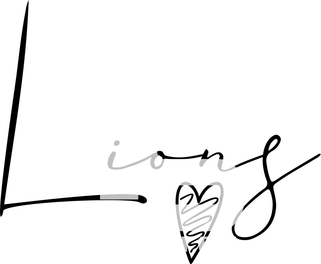 Lions 81 Script SVG Graphic - Etsy