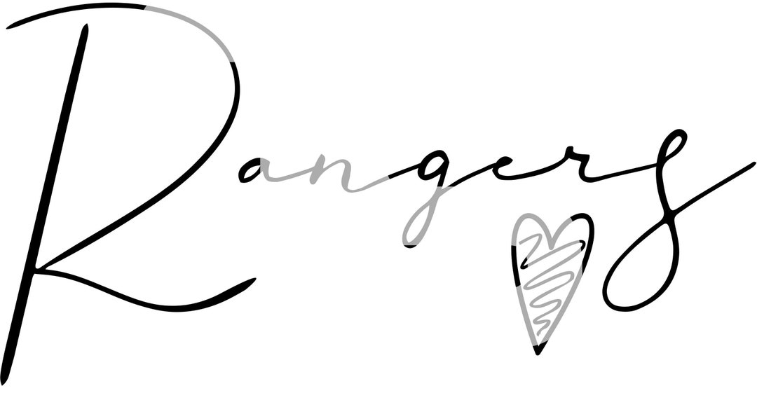 Rangers 81 Script SVG Graphic - Etsy