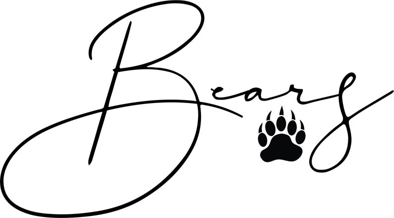 Bears 81 Script SVG Graphic - Etsy