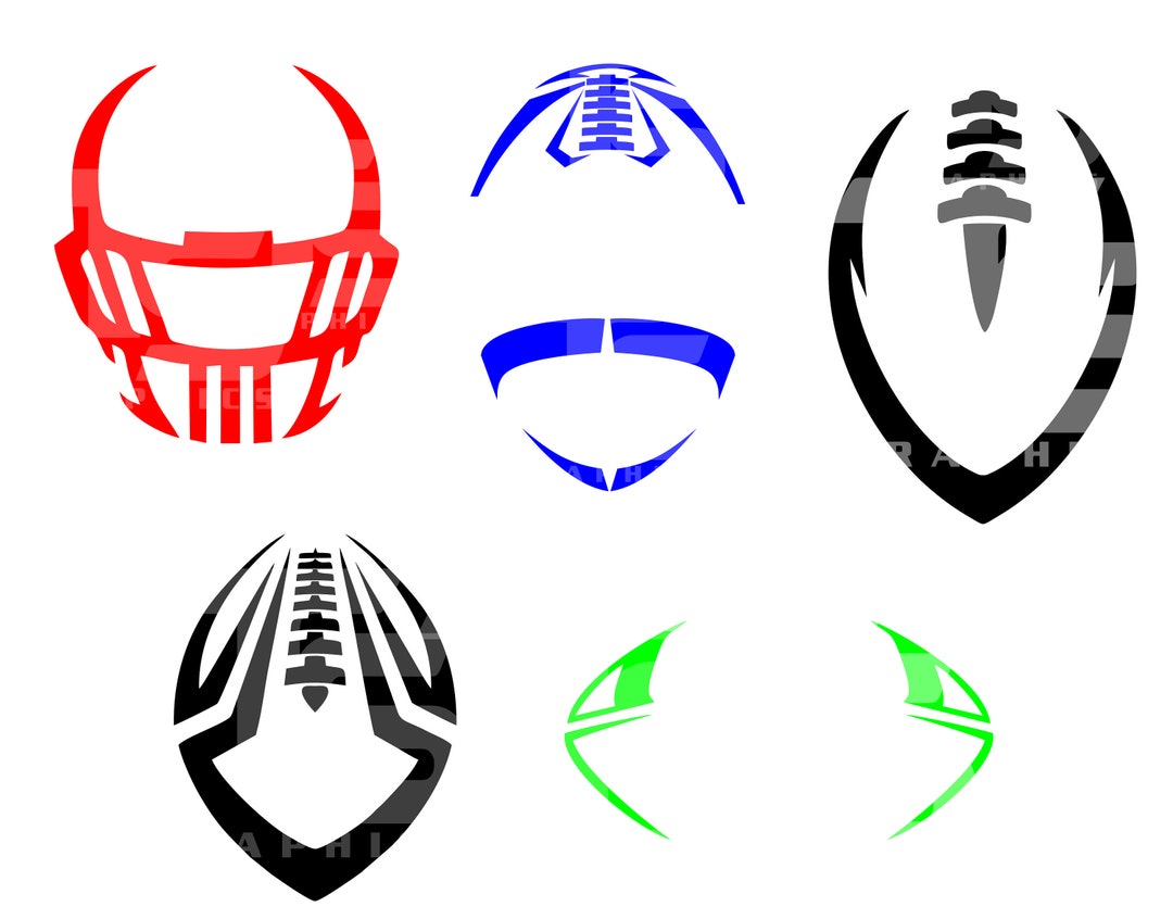Football SVG Bundle 4 - Etsy