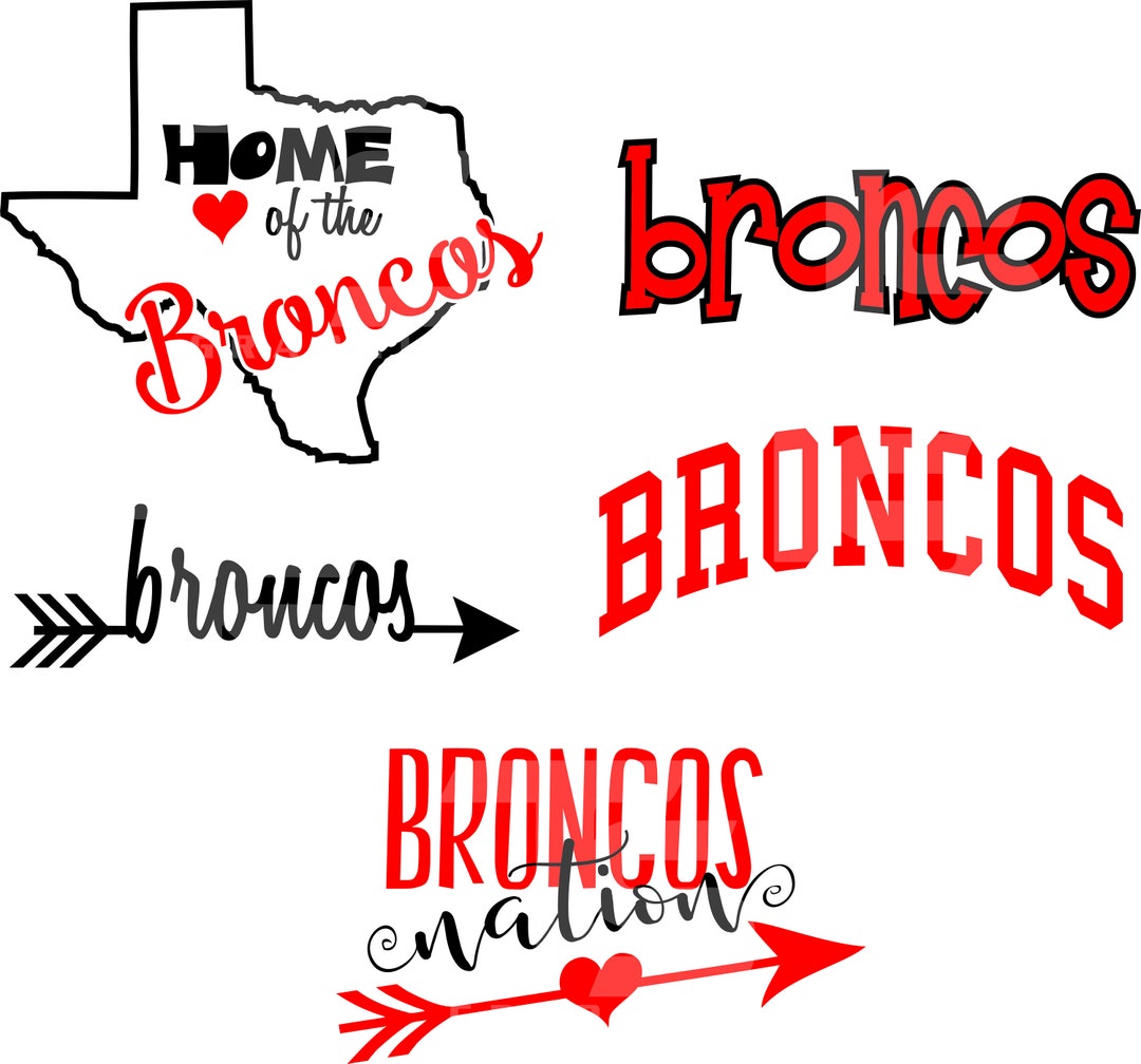 Broncos SVG Bundle 1 - Etsy