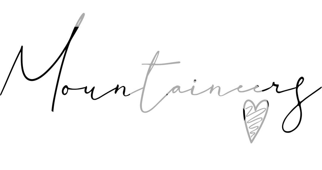 Mountaineers 81 Script SVG Graphic - Etsy