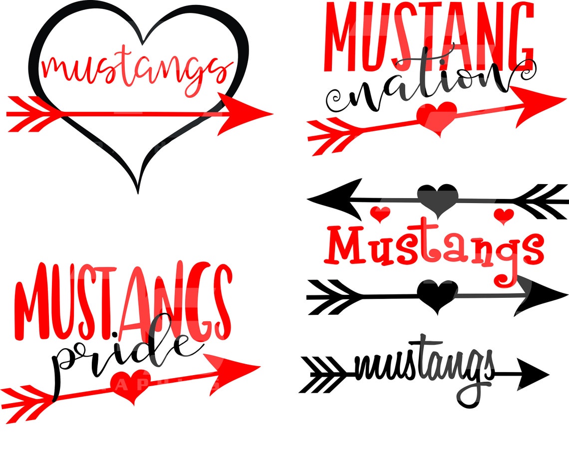 Mustangs SVG Bundles 1 - Etsy