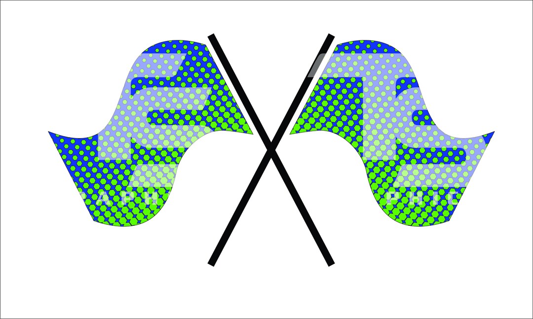Flags 1 Halftone SVG Graphic - Etsy
