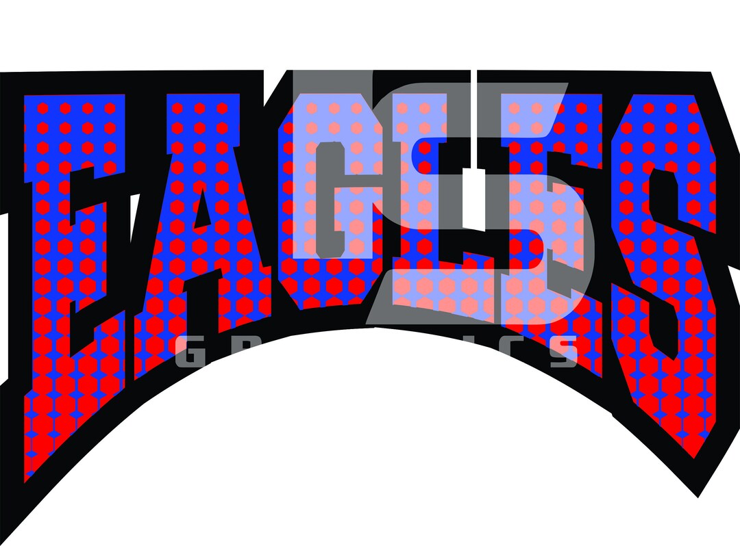 Eagles 75 Halftone SVG PNG Sublimation Graphic Pick Your Team Colors - Etsy