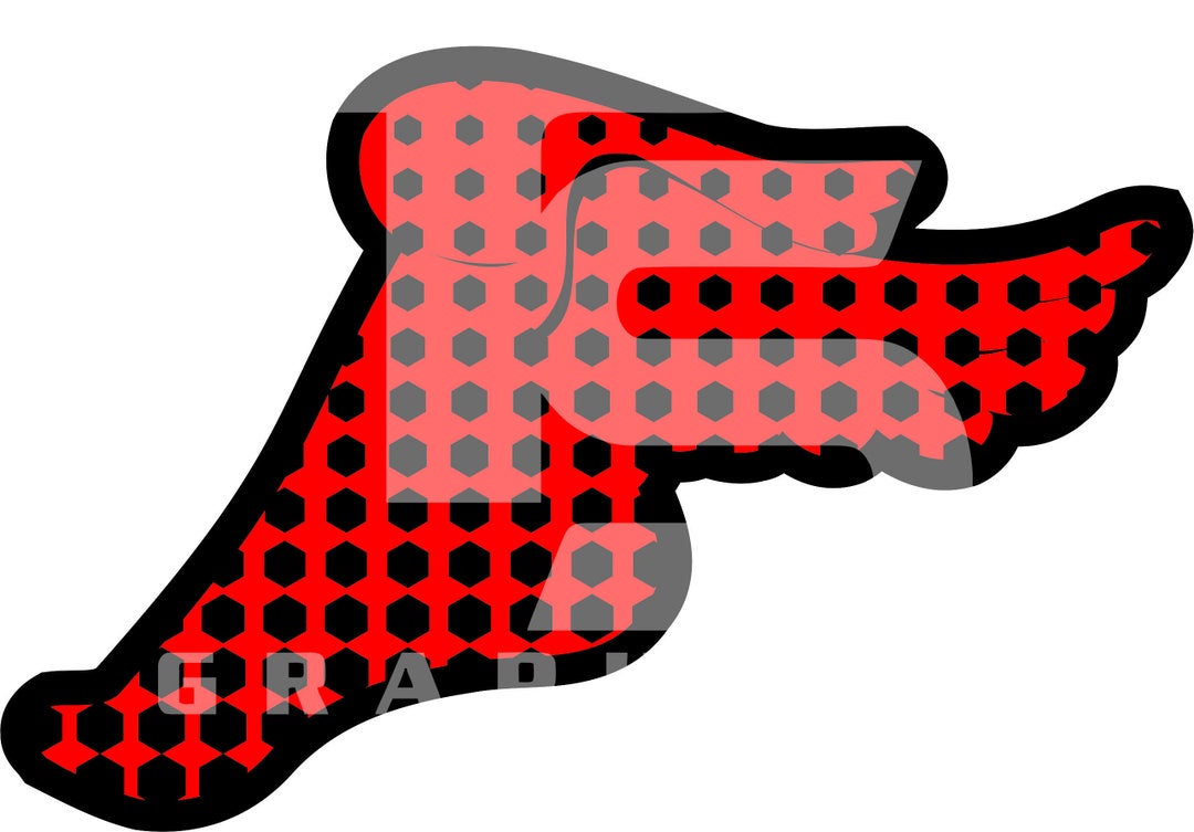 Track Foot Halftone SVG Graphic - Etsy