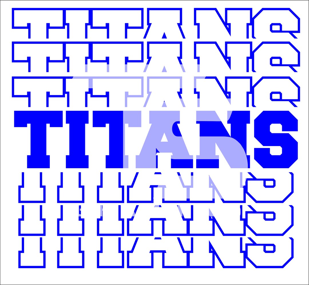 Titans 5 Split Logo SVG Graphic - Etsy