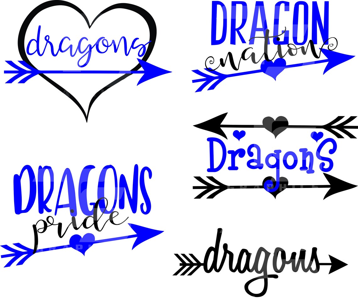 Dragons SVG Bundle 1 - Etsy