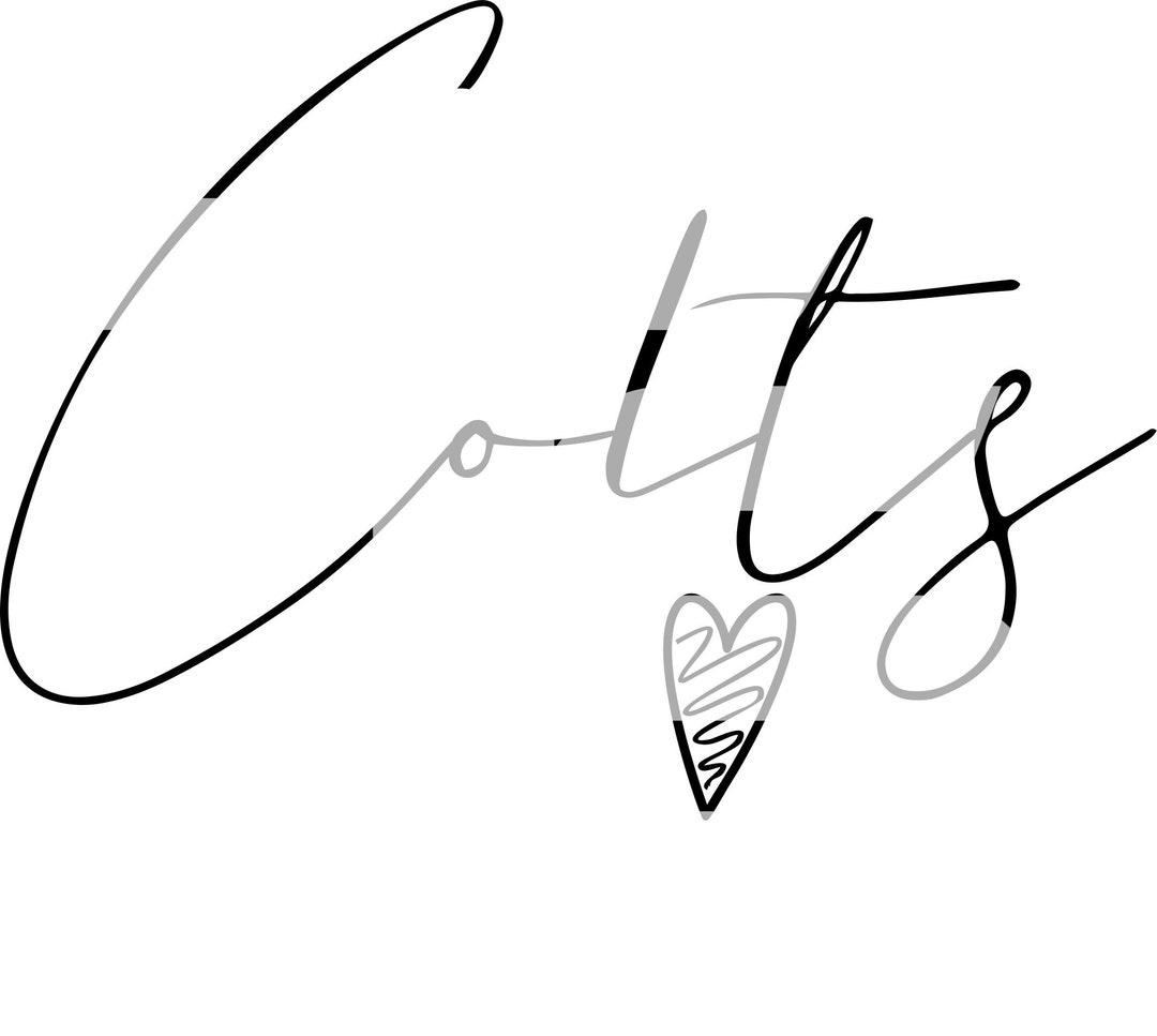 Colts 81 Script SVG Graphic - Etsy