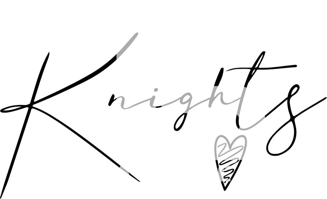 Knights 81 Script SVG Graphic - Etsy