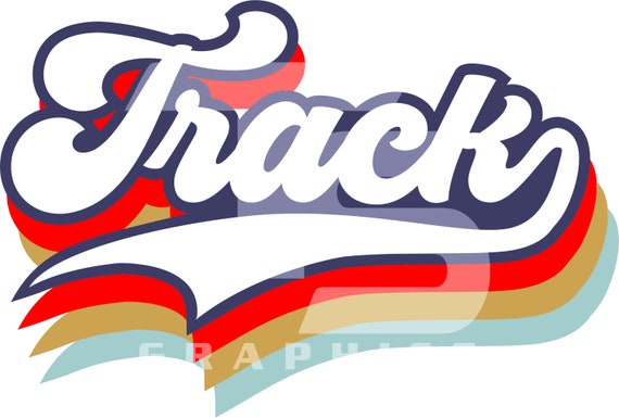 Retro Track SVG Graphic | Etsy
