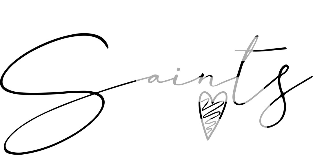 Saints 81 Script SVG Graphic - Etsy