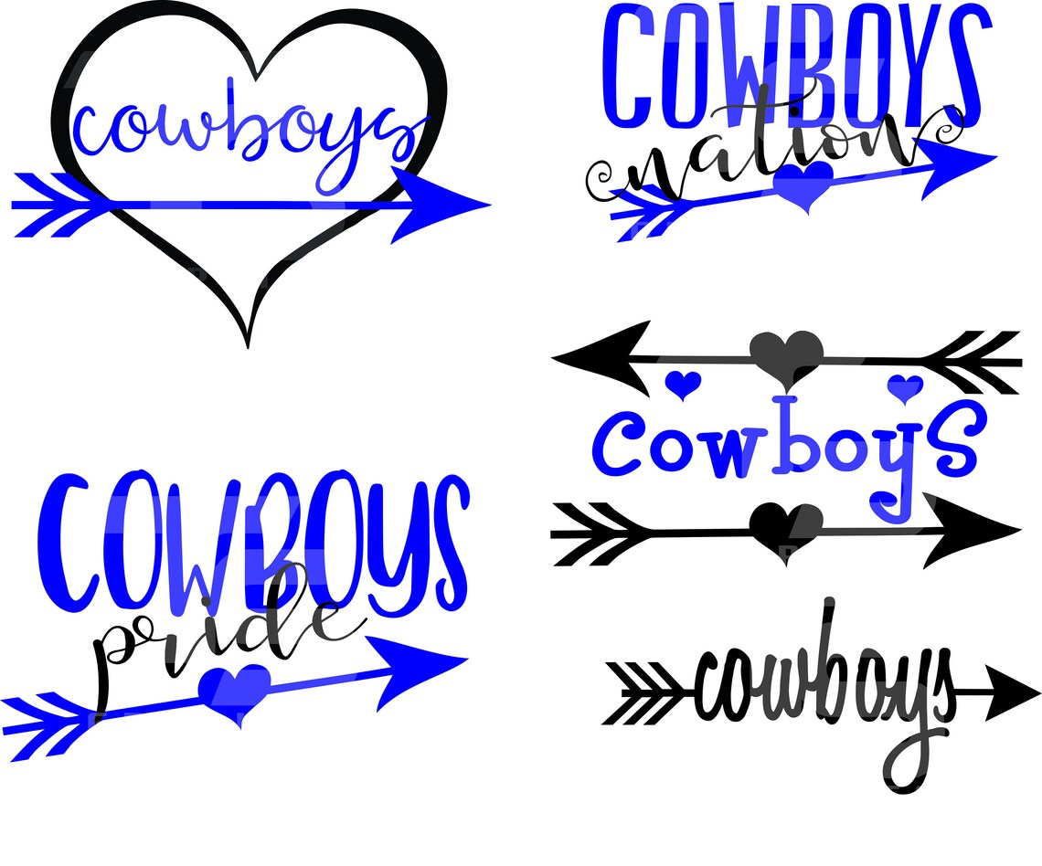 Cowboys SVG Bundle 1 - Etsy