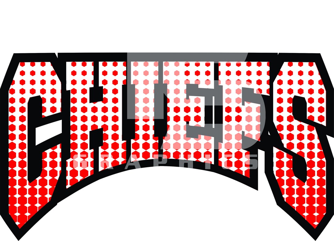 Chiefs 75 Halftone SVG Graphic - Etsy