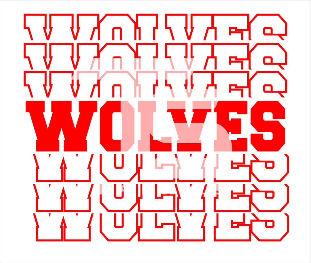 Wolves 5 Split Logo SVG Graphic - Etsy
