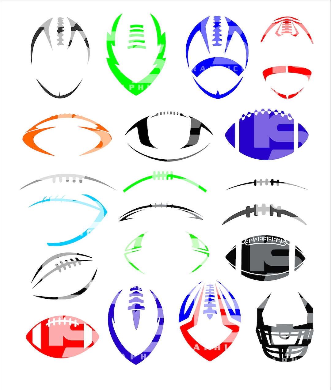 Football Mega Bundle 1 SVG Graphic - Etsy