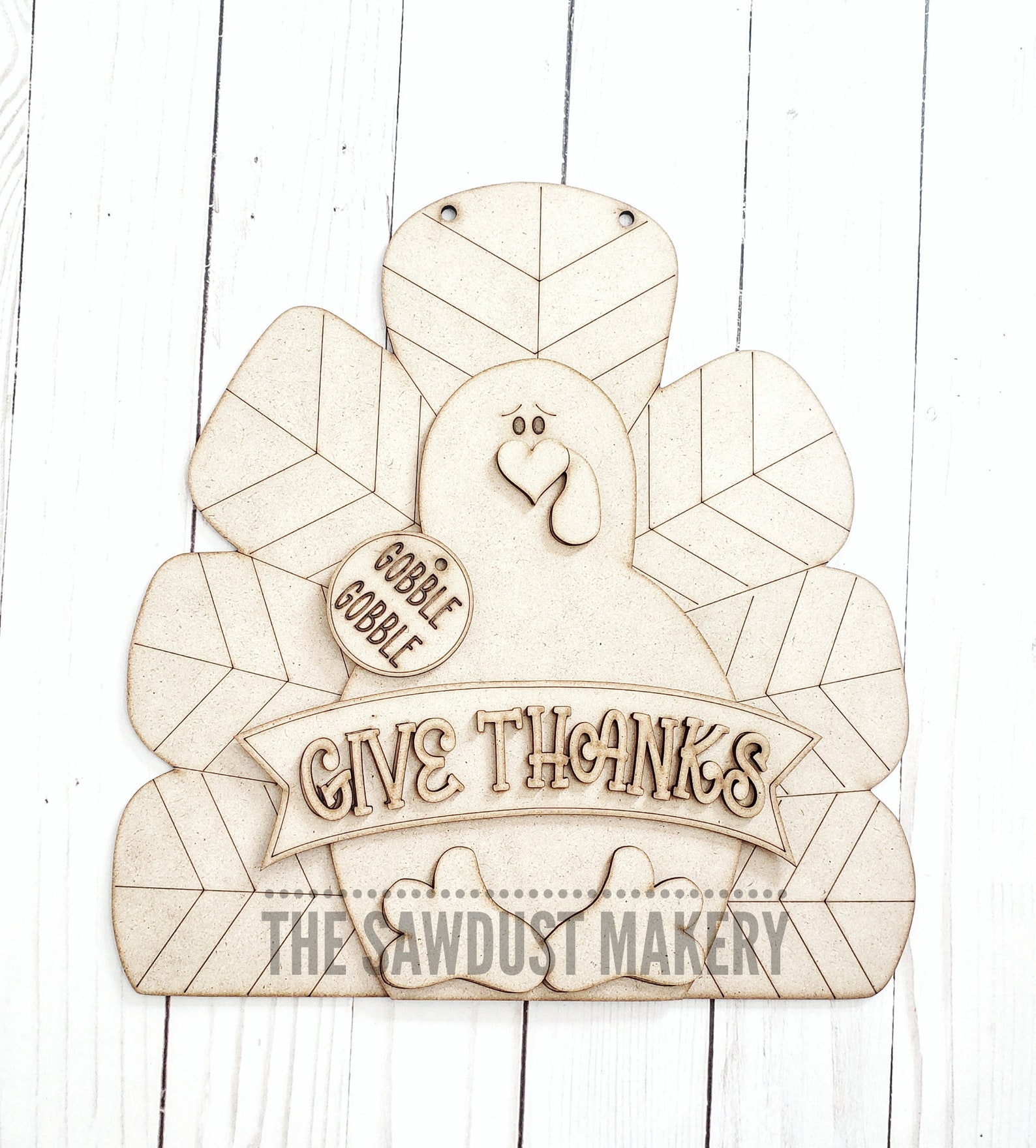 Turkey Door Hanger Thanksgiving Door Hanger SVG File - Etsy