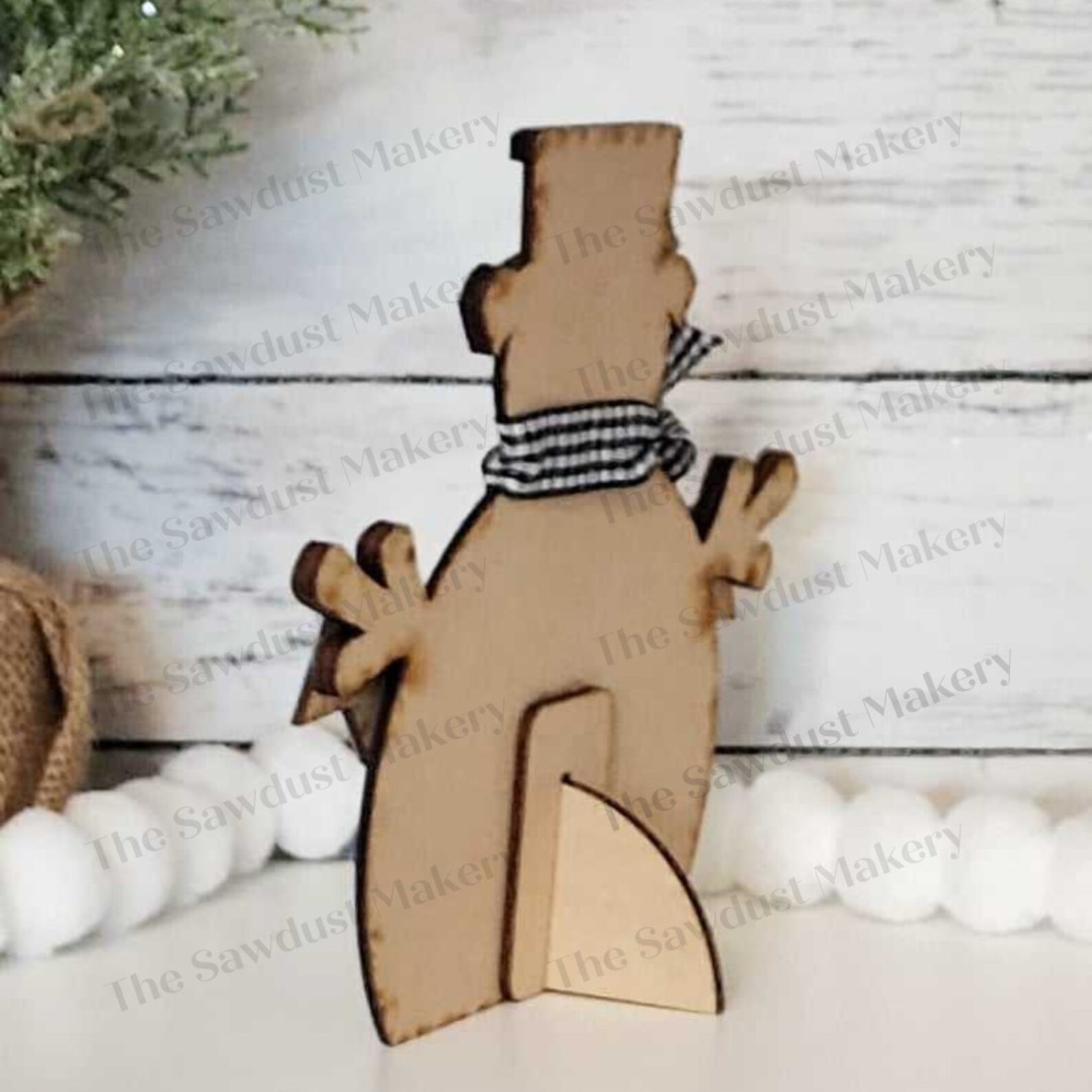 Chunky Sitting Snowman Shelf Sitter SVG | Snowman Laser Cut File | Snow ...
