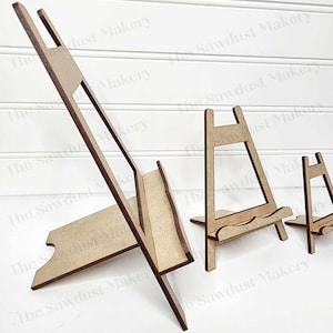 Small Sign Easel Holder SVG | Easel SVG | Laser Cut File | Small Wreath ...