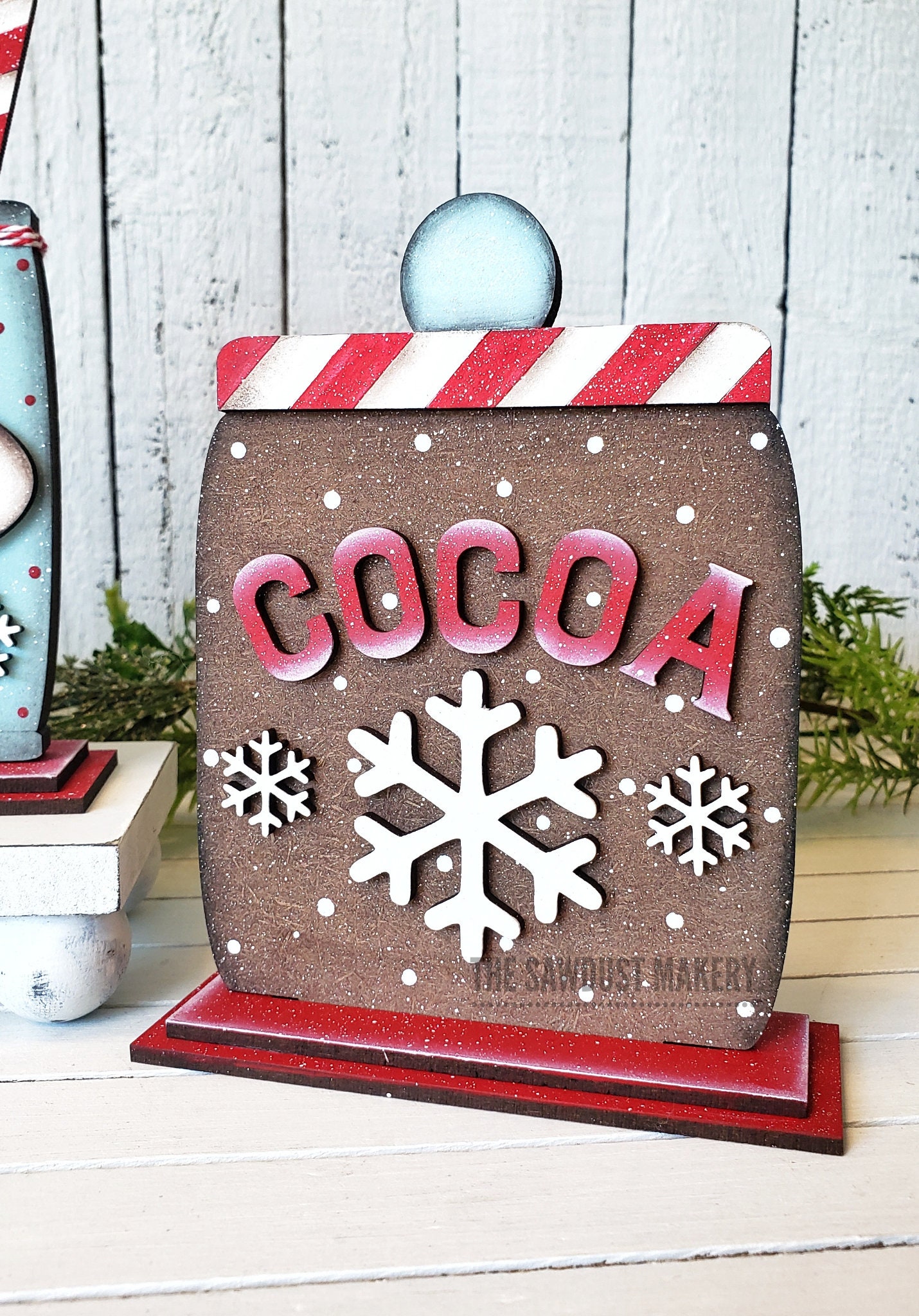 Standing Hot Cocoa Bar SVG File Laser Cut File Glowforge - Etsy