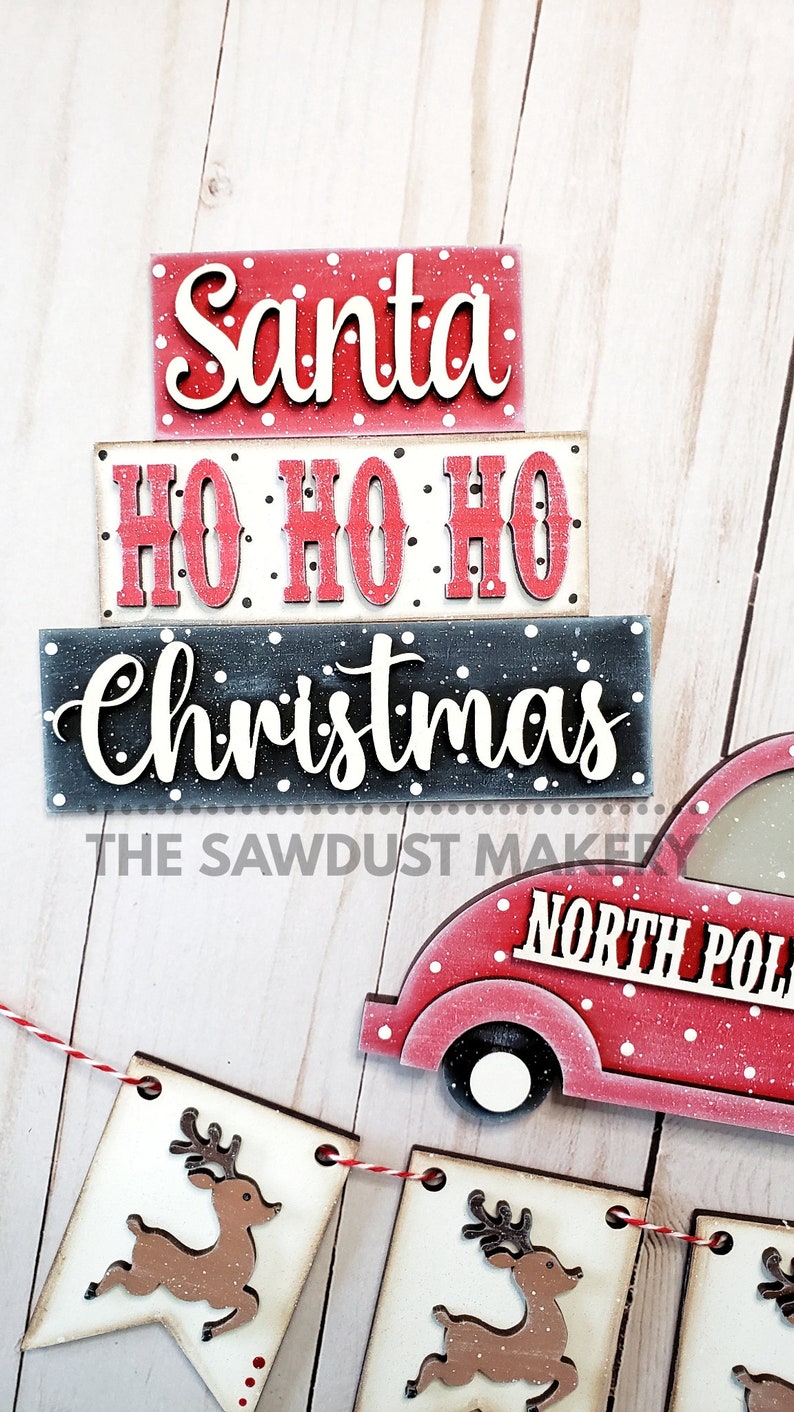 Santa Express SVG File Laser Cut File Glowforge Santa - Etsy